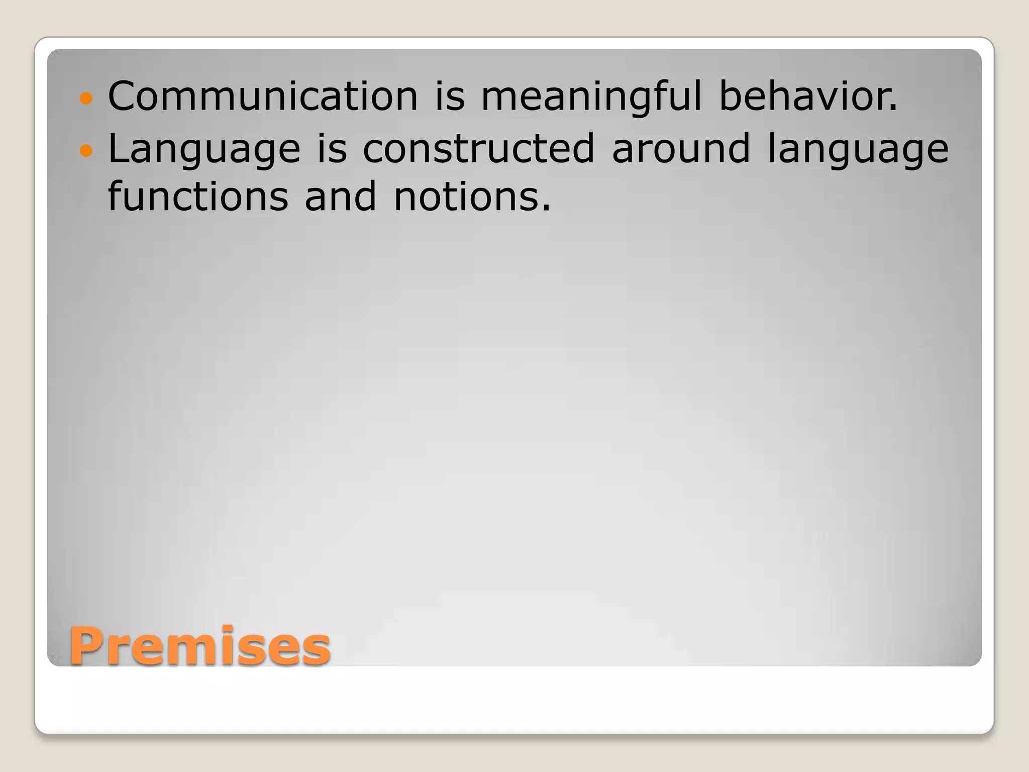 Notional functional syllabuses | PPTX