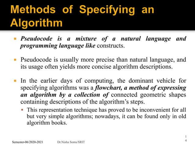 Notion Of An Algorithm Ppt