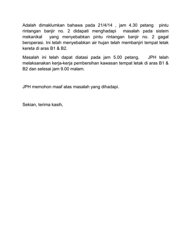 Notis makluman | DOCX