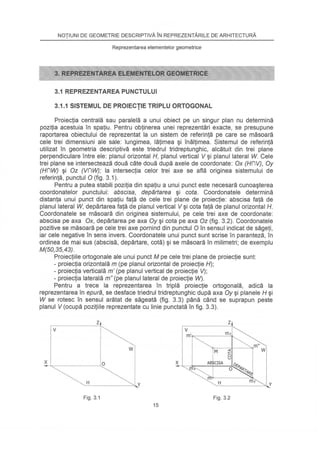 Notiuni de geometrie descriptiva in reprezentarile de arhitectura | PDF