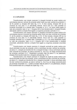 Notiuni de geometrie descriptiva in reprezentarile de arhitectura | PDF