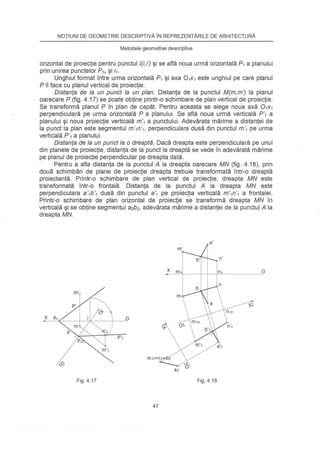 Notiuni de geometrie descriptiva in reprezentarile de arhitectura | PDF