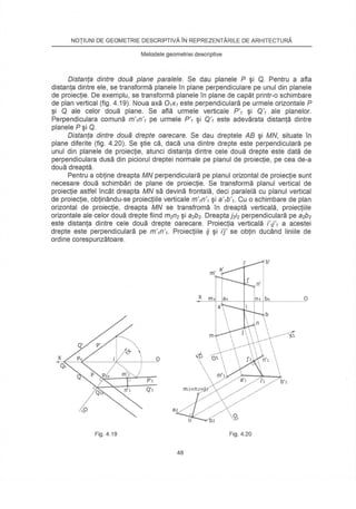 Notiuni de geometrie descriptiva in reprezentarile de arhitectura | PDF