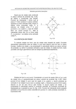 Notiuni de geometrie descriptiva in reprezentarile de arhitectura | PDF