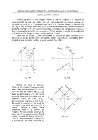Notiuni de geometrie descriptiva in reprezentarile de arhitectura | PDF