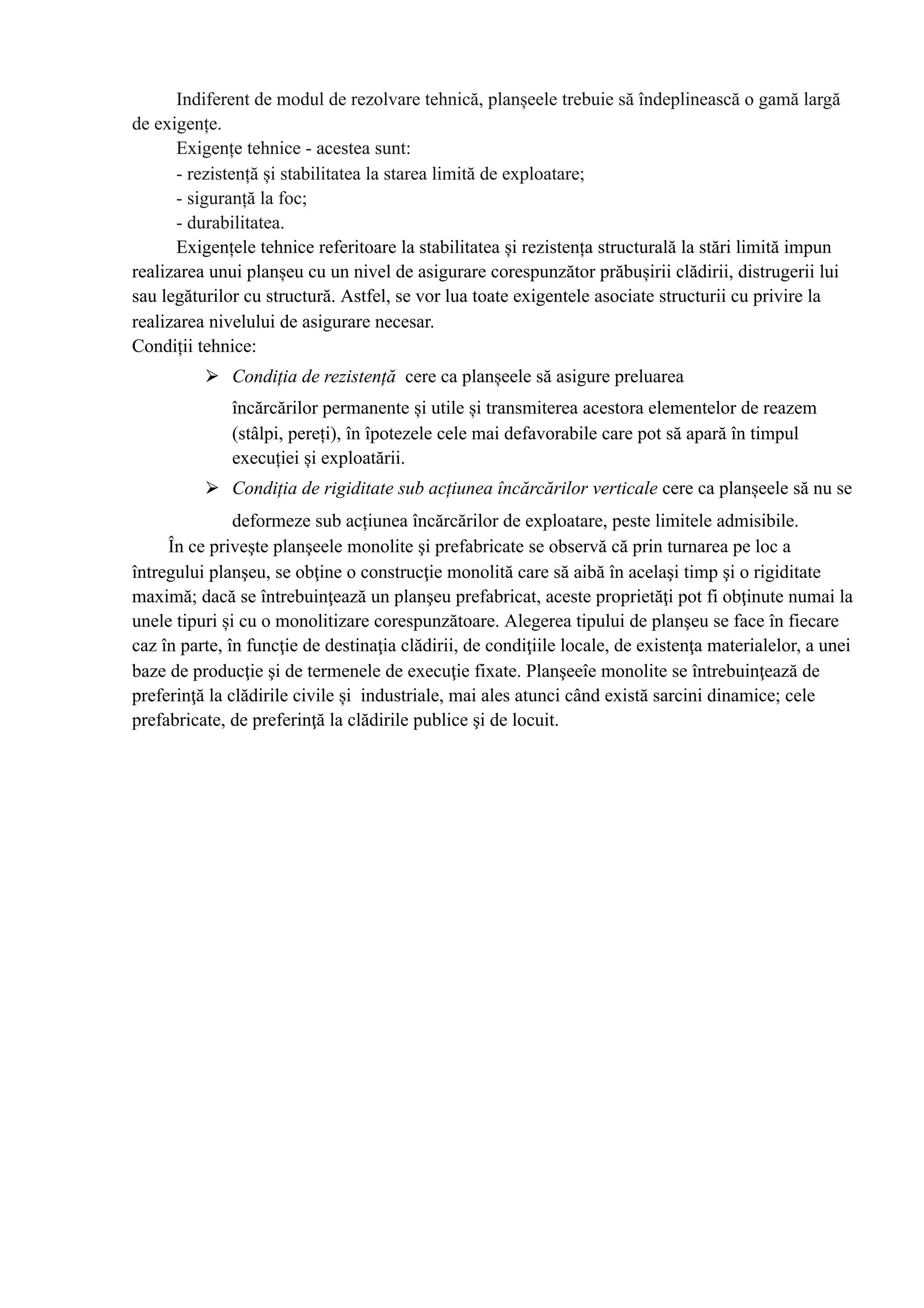 Notiuni generale despre planseu | PDF