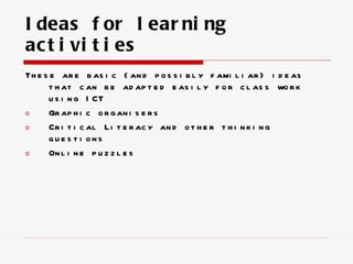 Not just busy work | PPT
