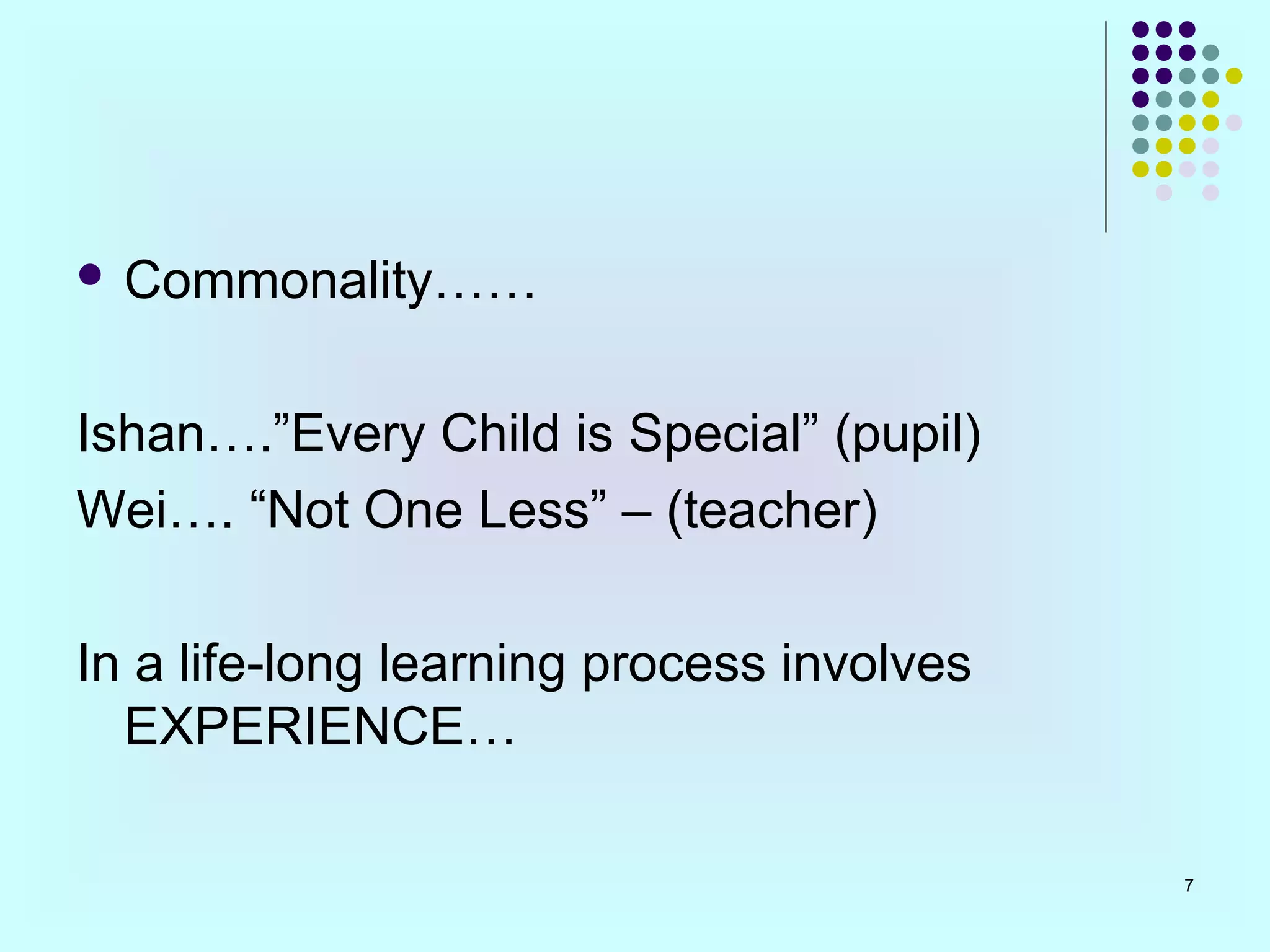 Not One Less the Philosophy | PPT