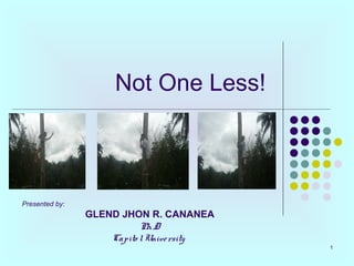 Not One Less the Philosophy | PPT