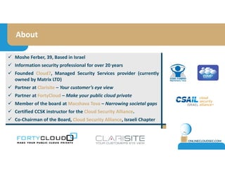 Notorious 9 ciso platform moshe | PPT