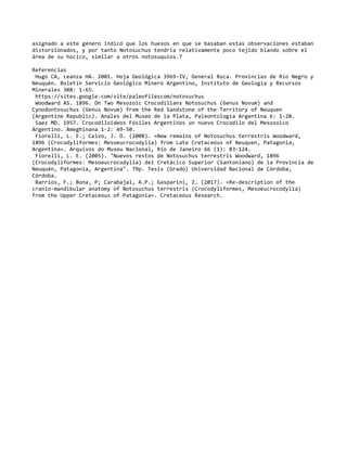 Notosuchus | PDF