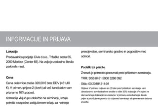 Tečaj za notranje presojevalce | PDF