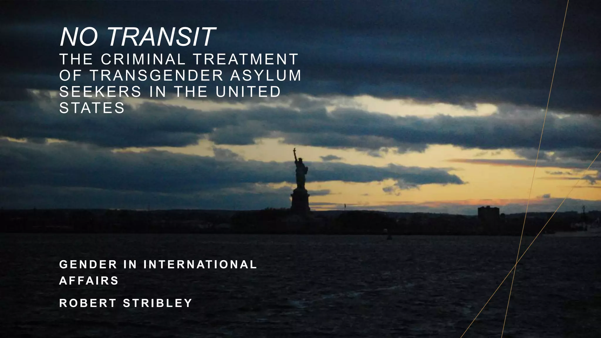 No Transit: The Criminal Treatment of Transgender Asylum Seekers in the ...