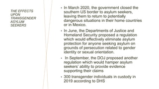 No Transit: The Criminal Treatment of Transgender Asylum Seekers in the ...