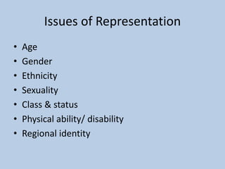 Notting Hill & Issues of Representation | PPTX