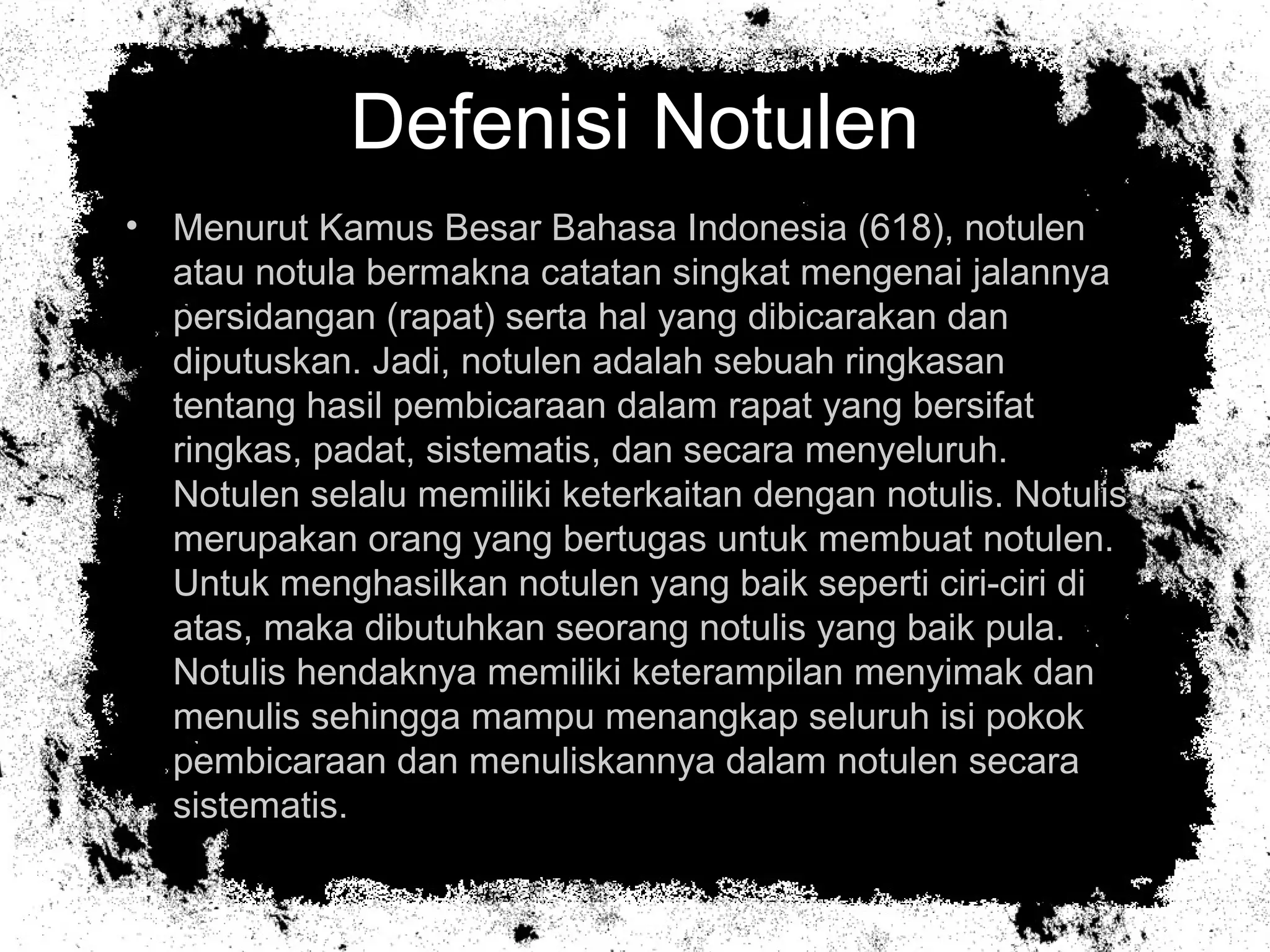Notulen | PPT