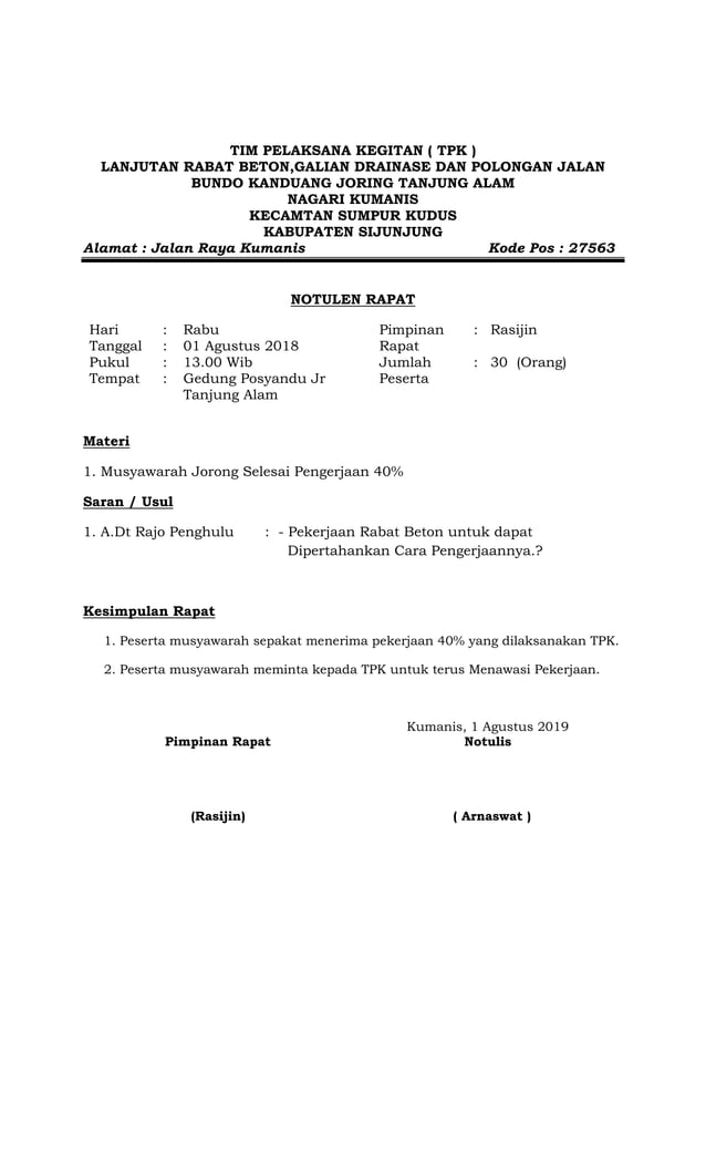 Notulen Rapat 2023 pemerintahan desa.docx