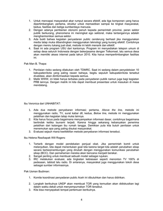 Notulensi rapat pembentukan pacc | DOC