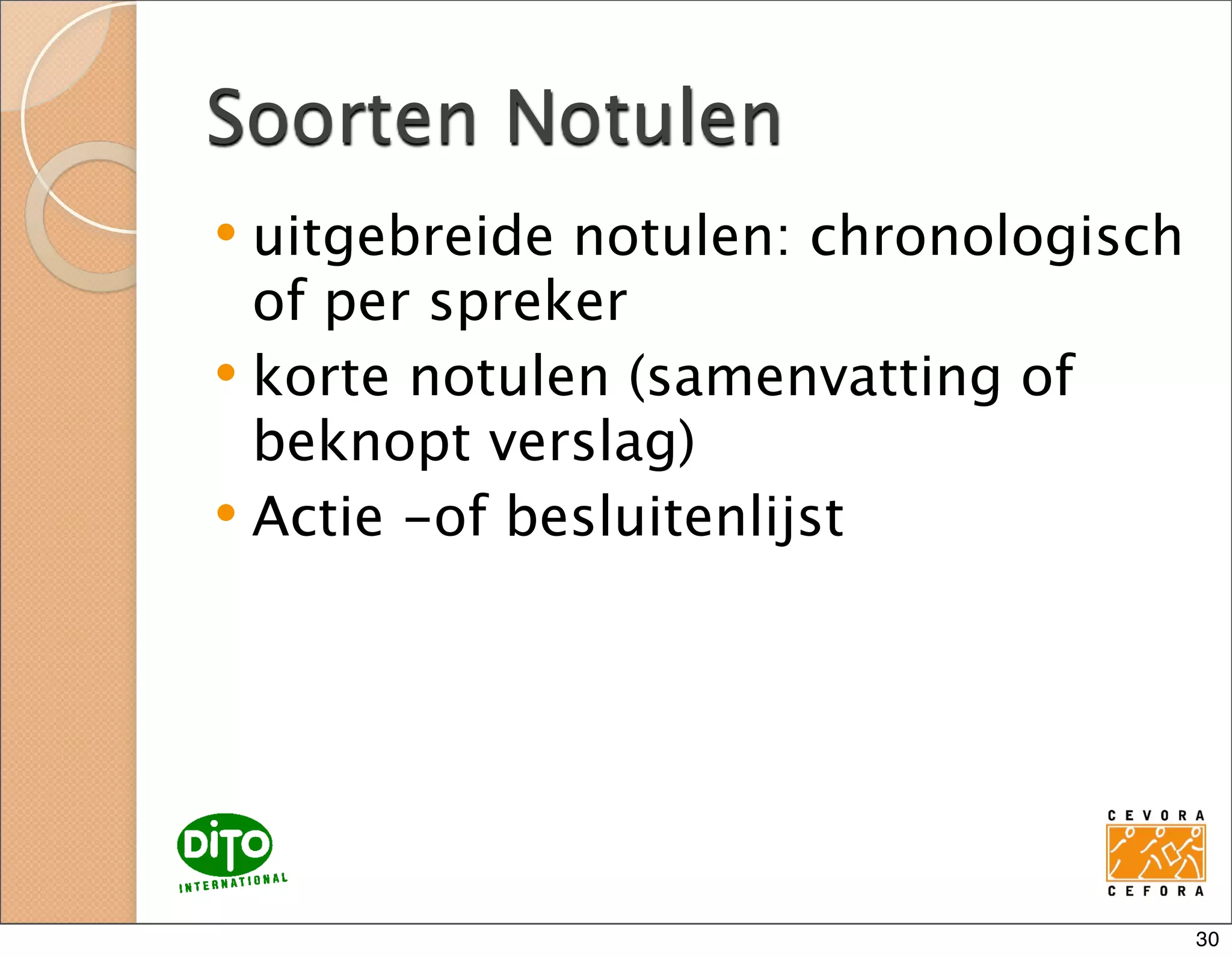 Notulen en verslag vergadering | PDF