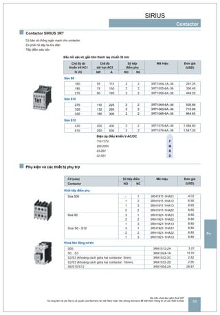 Not used price list 2010 part 4_3_rt_3rw_simocode_relay | PDF