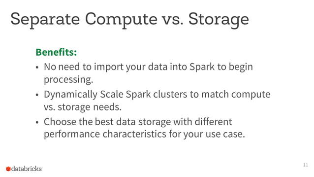 Not your Father's Database: Not Your Father’s Database: How to Use Apache® Spark™ Properly in ...