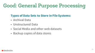 Not your Father's Database: Not Your Father’s Database: How to Use Apache® Spark™ Properly in ...