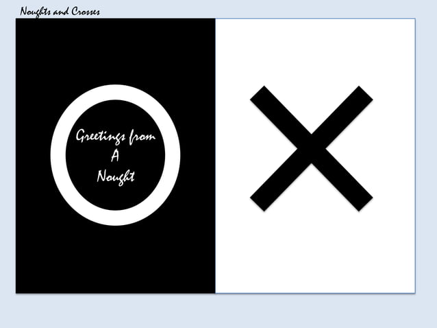 Noughts and crosses postcard | PPTX