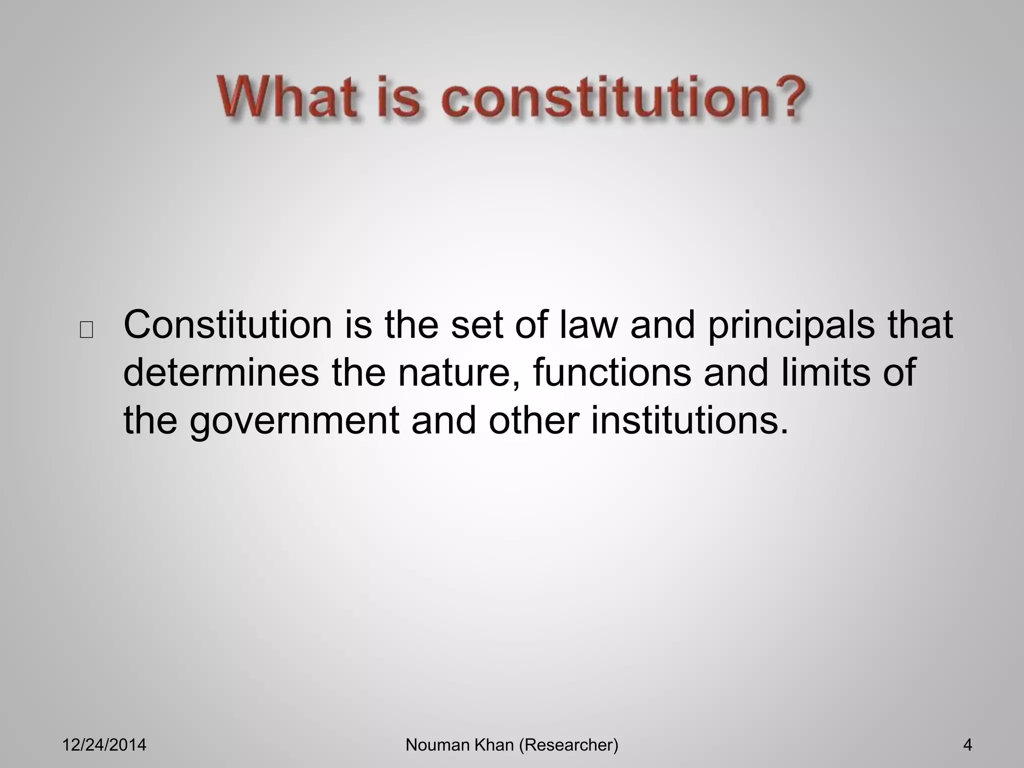 1973 constitution of pakistan | PPTX
