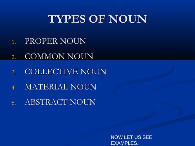 presentation on noun | PPT