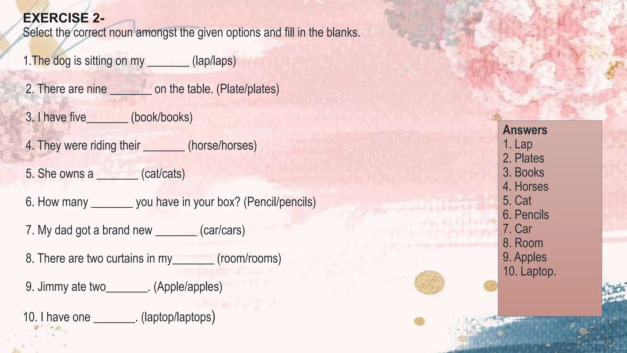 Noun and it's types. It's examples. | PPTX