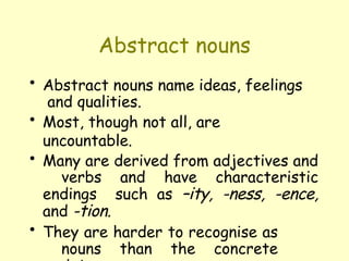 nouns explanation for children school projects | PPTX