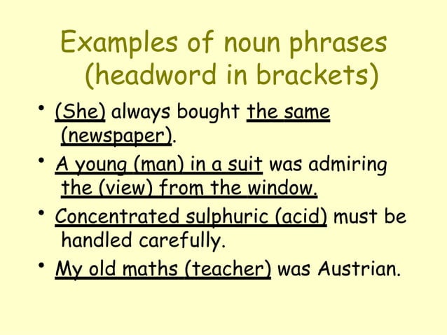 nouns explanation for children school projects | PPTX