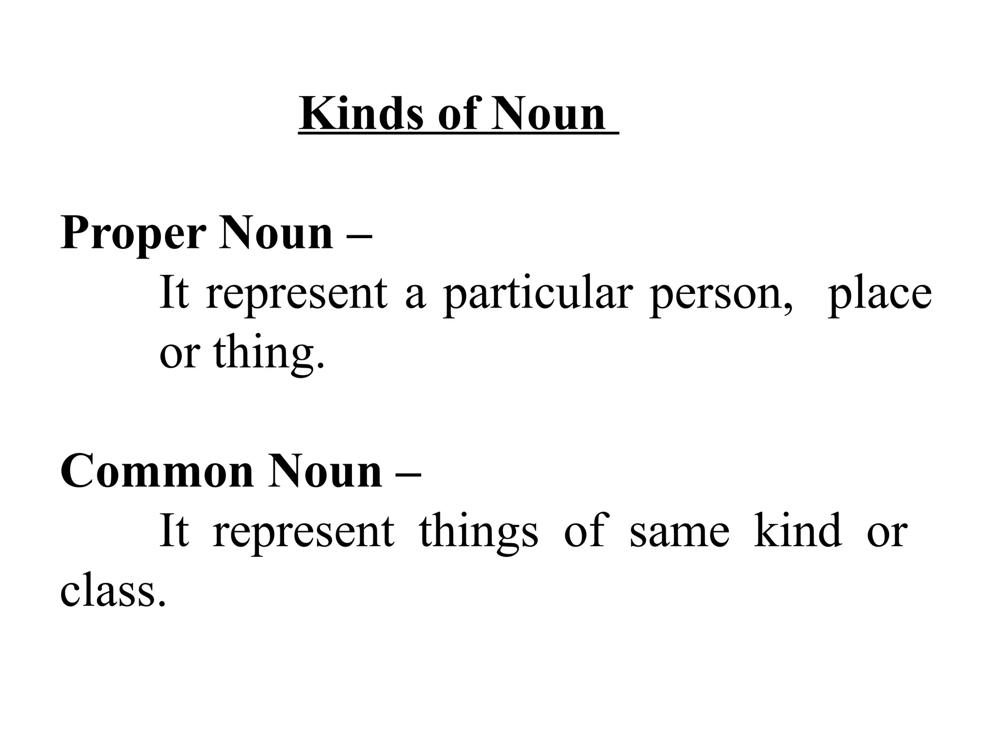 Power Point Presentation on Noun. Defination, Meaning | PPTX