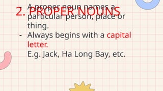 Noun - types of nouns - useful for primary | PPTX
