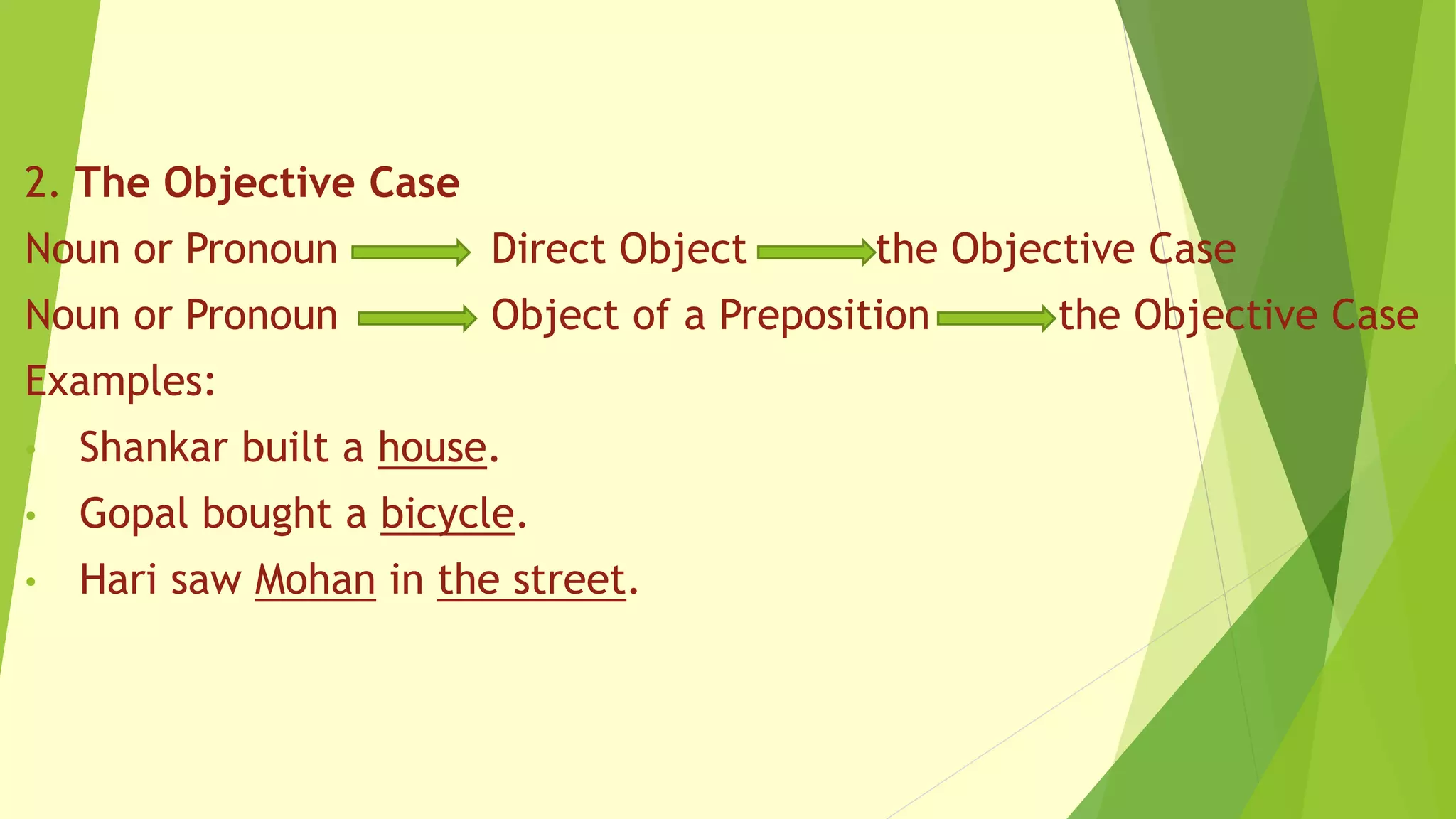 Types of Case of a Noun | PPTX