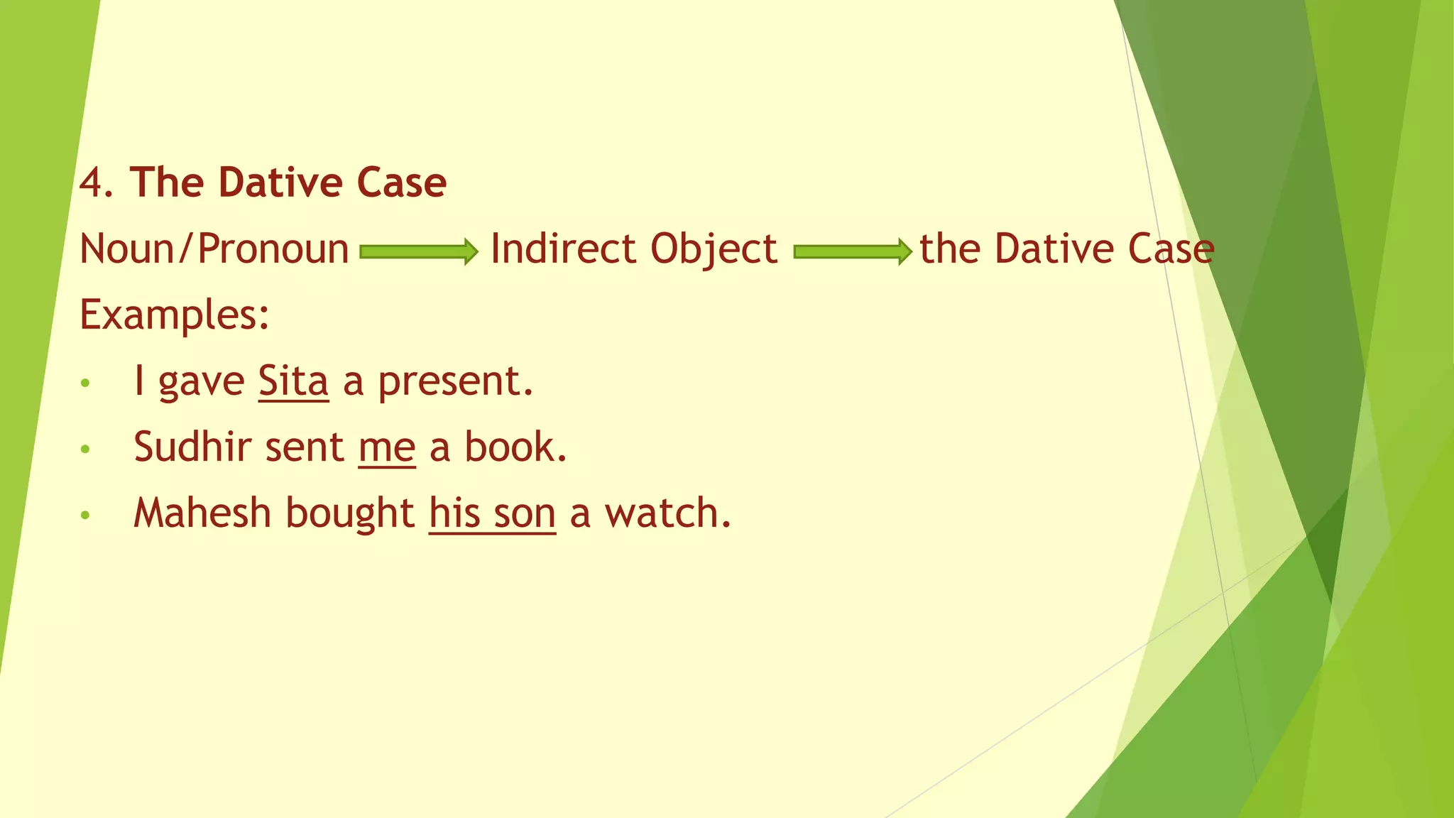 Types of Case of a Noun | PPTX