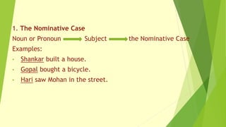 Types of Case of a Noun | PPTX