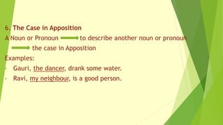 Types of Case of a Noun | PPTX