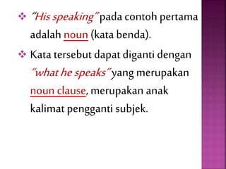 Noun clause | PPTX