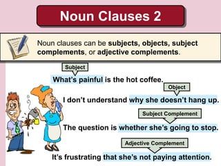 Noun clauses | PPTX