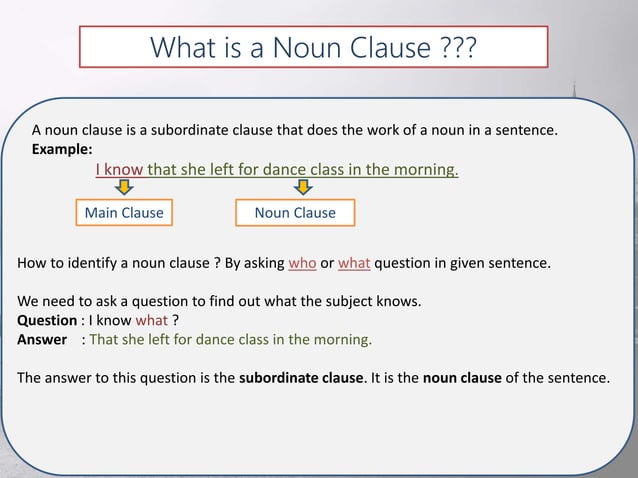 Noun-Clauses.pptx | Programming Languages | Computing