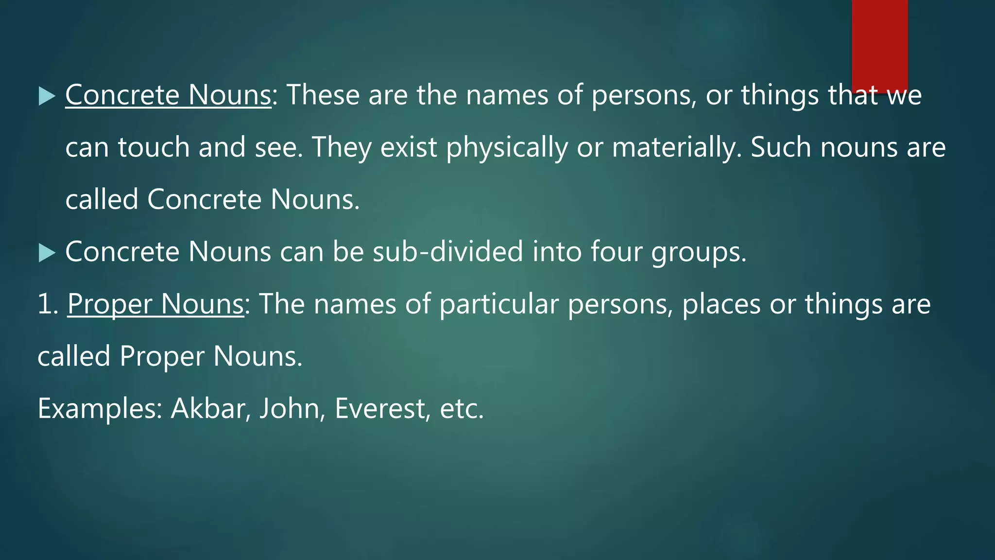 Types of Nouns | PPT