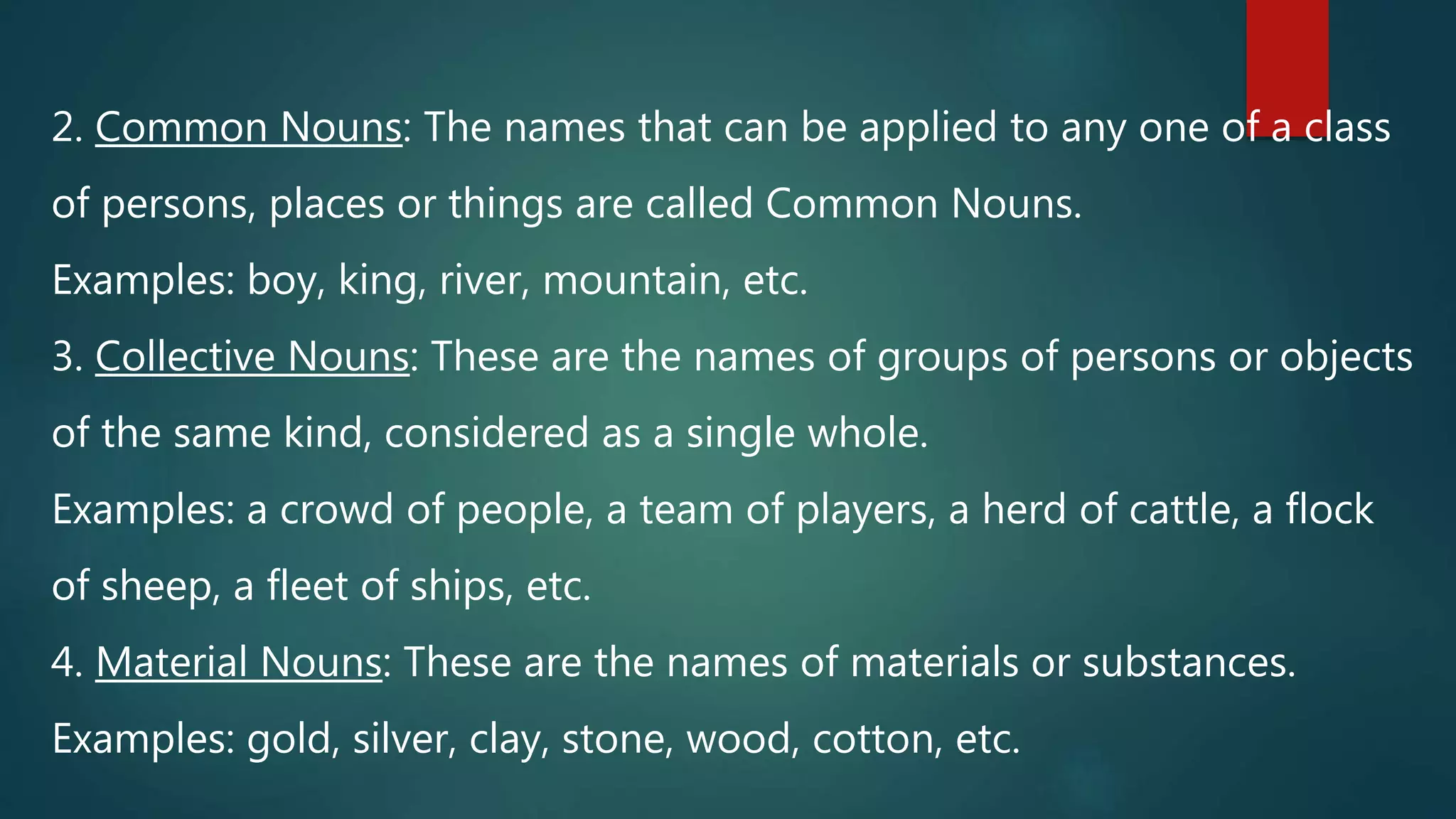 Types of Nouns | PPT