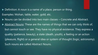 Types of Nouns | PPT