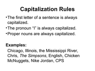 Noun types-and-capitalization-lesson | PPT