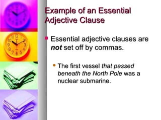 Noun, adjective, and adverb clauses | PPT