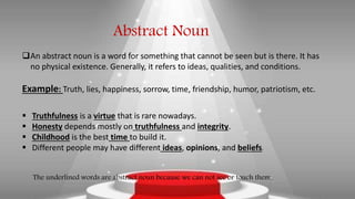 Noun and its types | PPTX
