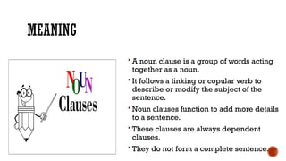 INTRODUCTION TO NOUN CLAUSE FOR PRIMARYC | PPTX