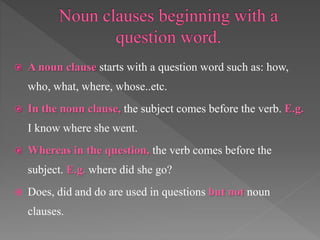 Noun clause | PPTX