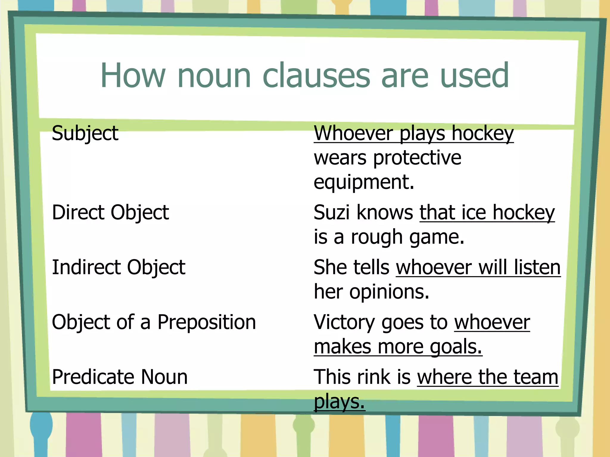 Noun clause | PPT